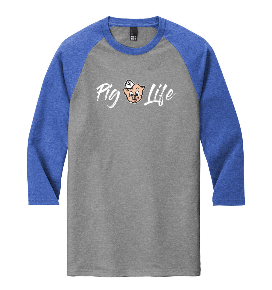 Pig Life 3/4-Sleeve Raglan T-Shirt - Piggly Wiggly Swag Store