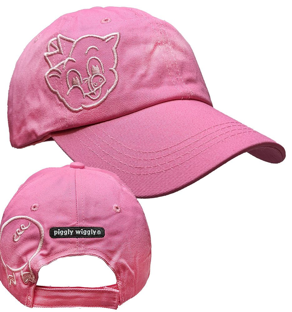 Piggly Wiggly Dark Pink Cap with Pink Head & Tail - Piggly Wiggly Swag ...