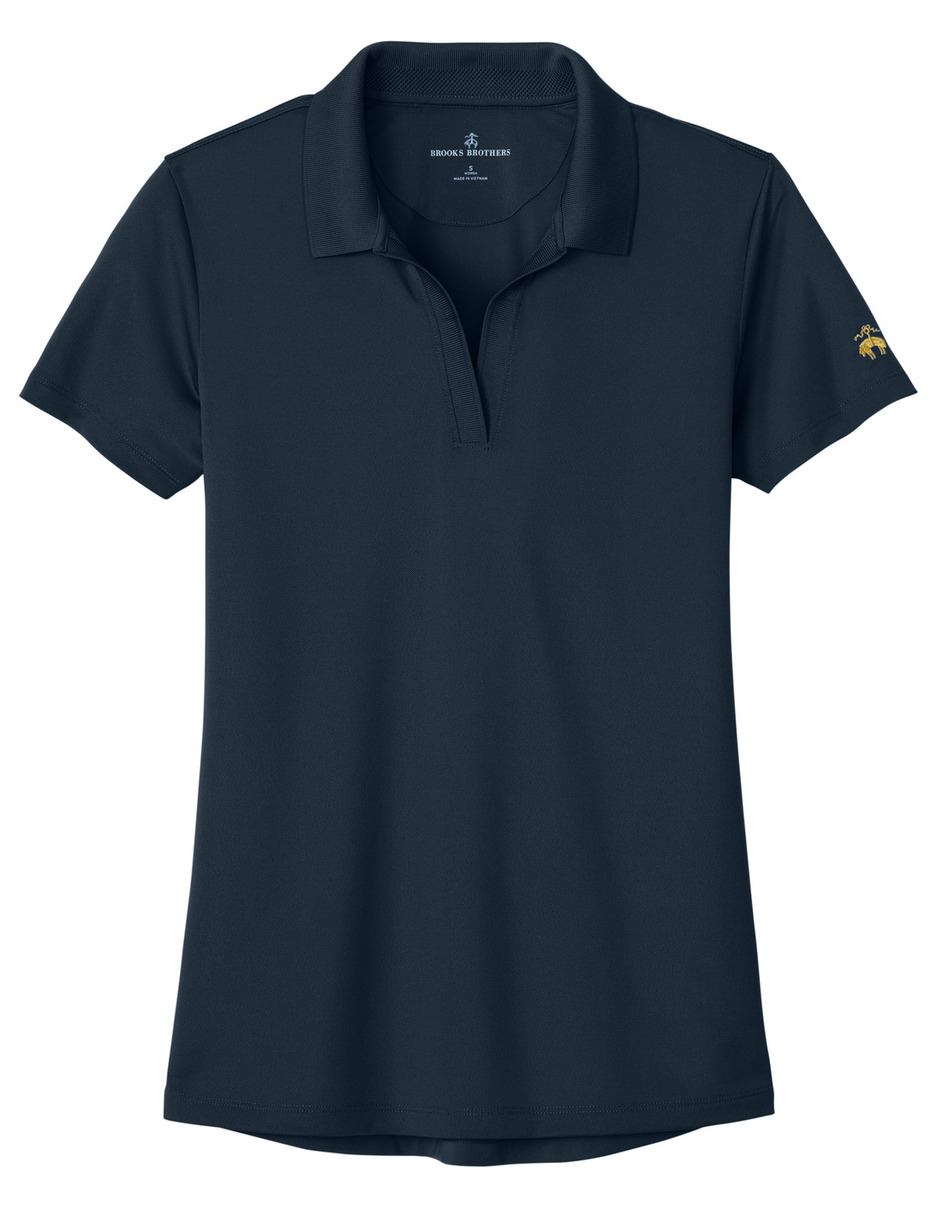 Brooks Brothers Women's Mesh Pique Performance Polo - Rockline Industries