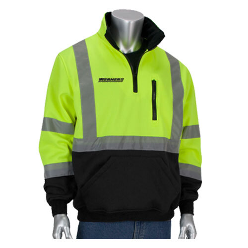 Safety Yellow 1/4-Zip Pullover Sweatshirt - Werner Store